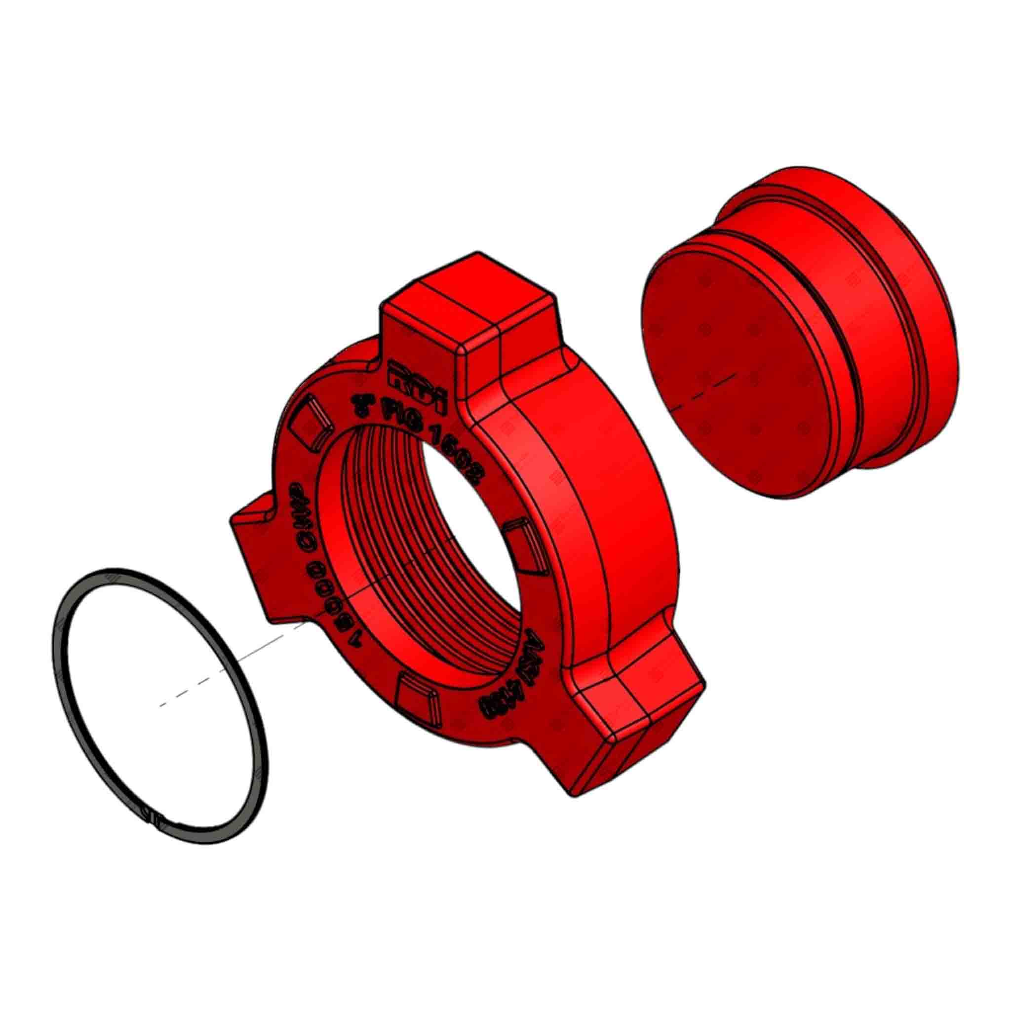 Blanking Cap 3” 1502 Male 15000 Psi Std – Big Iron Flow Control Products